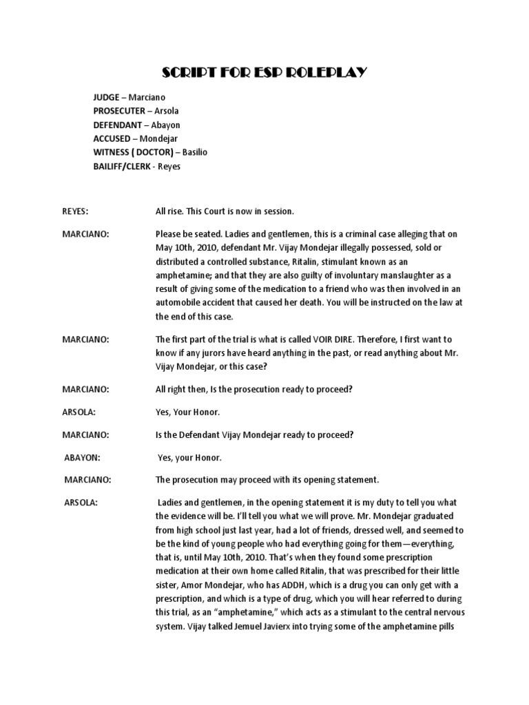 Script For Esp Roleplay | PDF