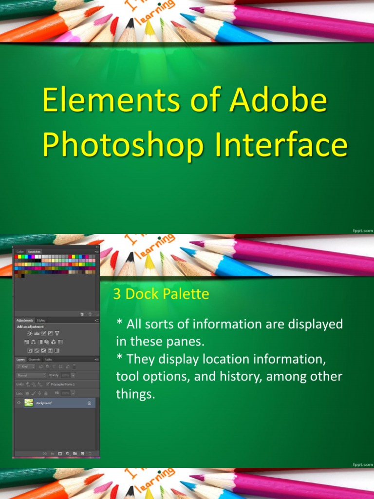 Elements of Adobe Photoshop Interface | PDF