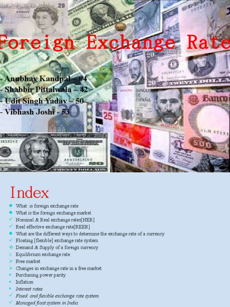 Foreign Exchange Rate PPT Macroeconomics | PDF | Exchange Rate | Demand