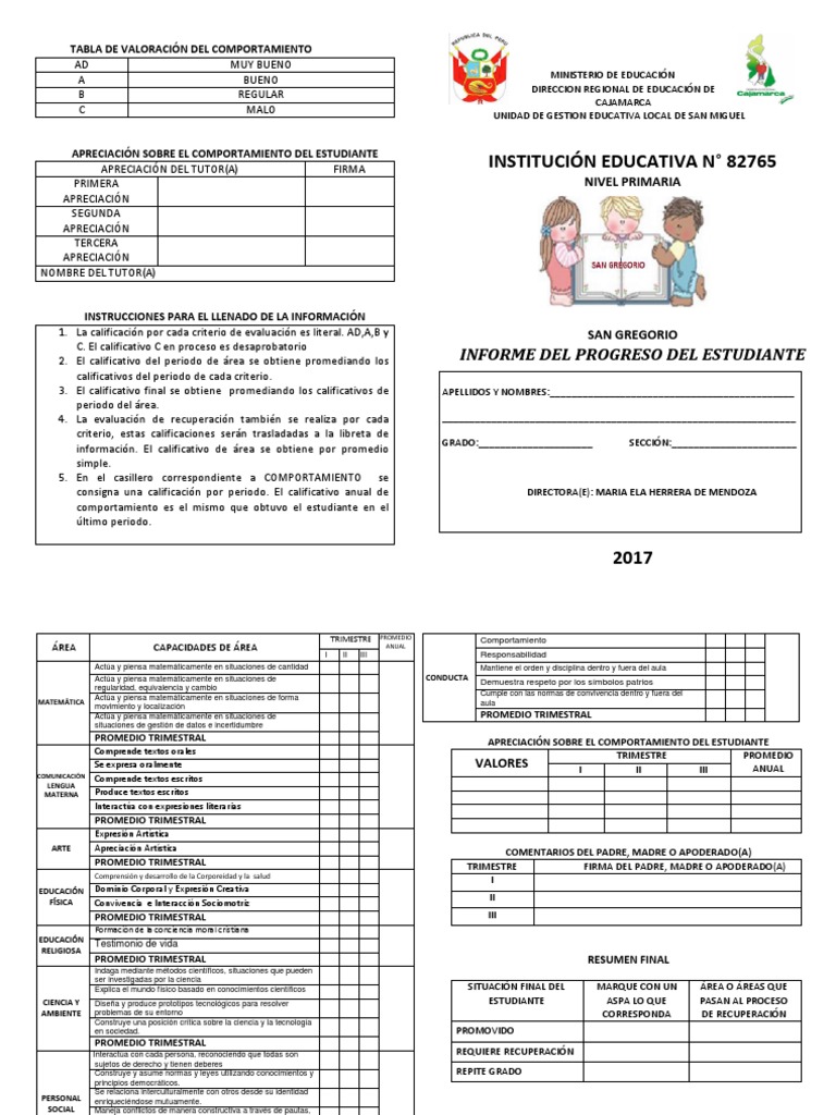 Libretas de Primaria | PDF
