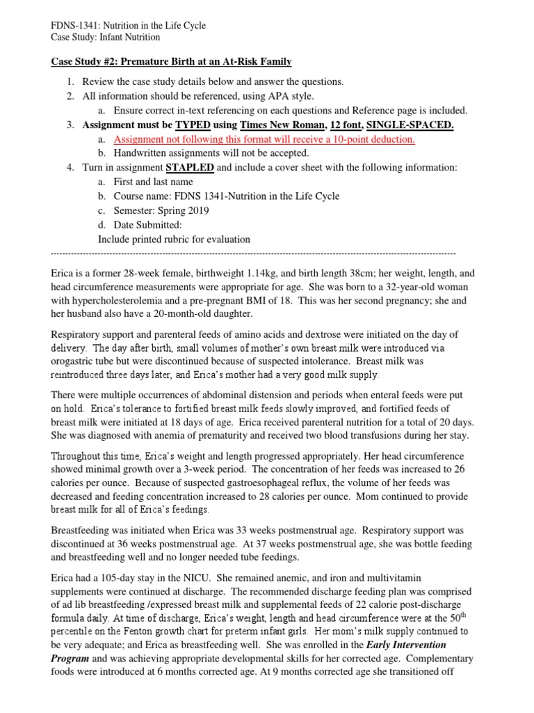 Premature Birth at An At-Risk Family | PDF