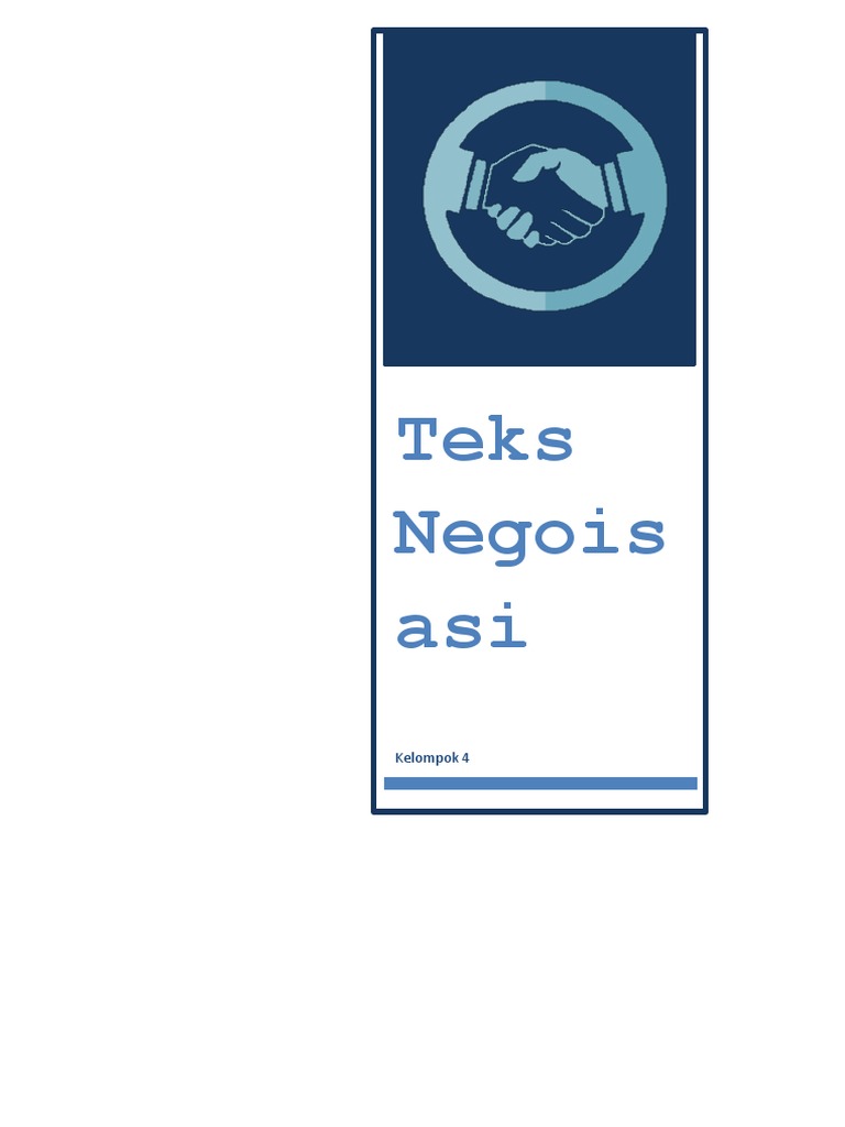 Tujuan dan Fungsi Teks Negosiasi | PDF
