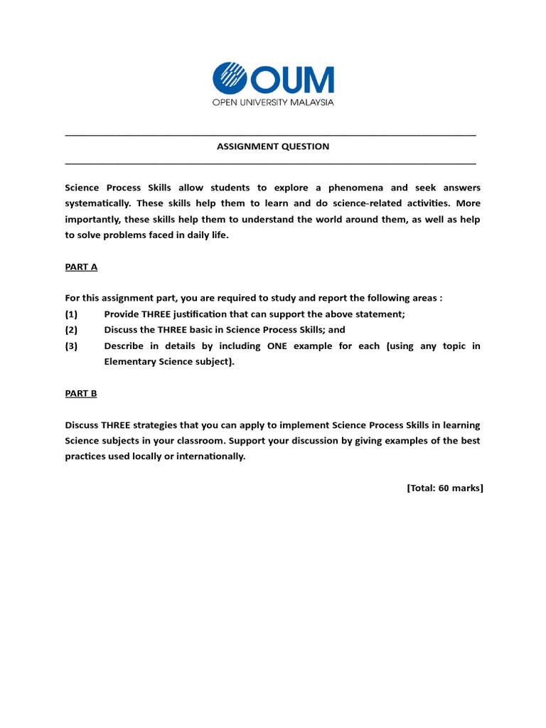 Guidelines-Panduan Assignment HBSC2203 Sept 2019 | PDF