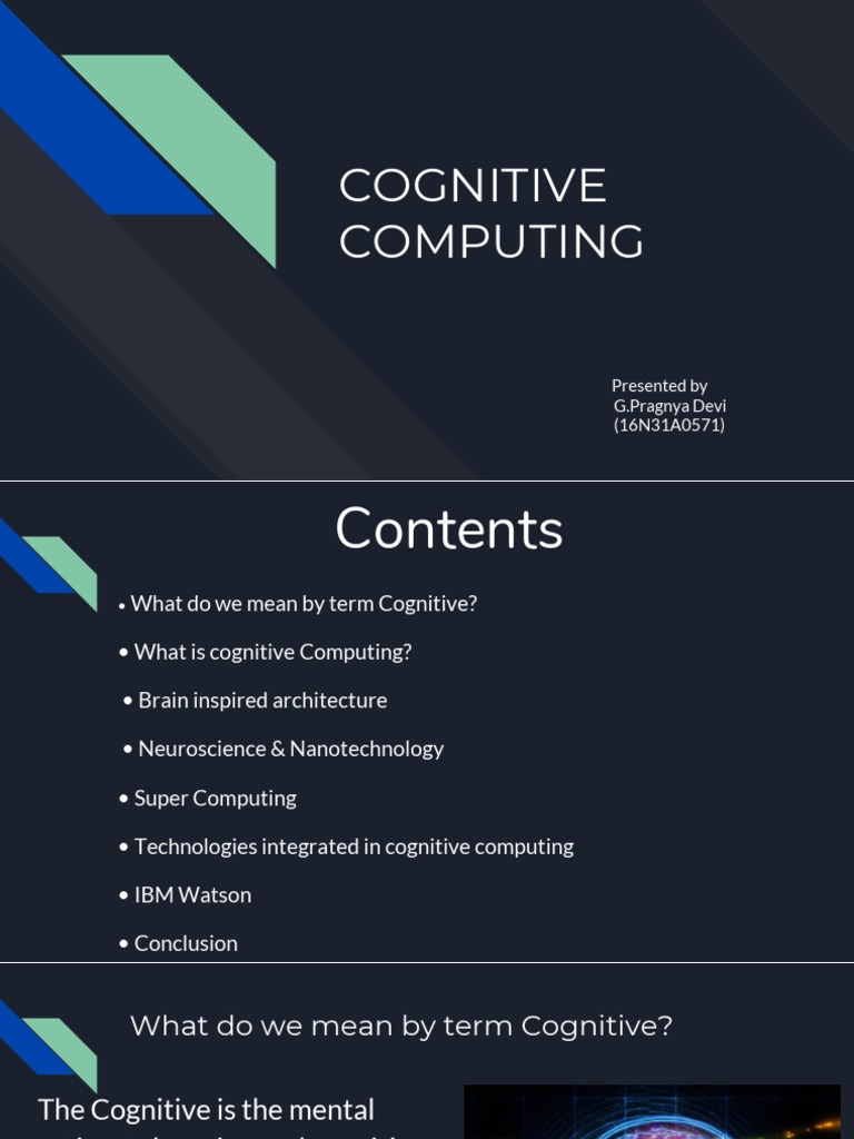 Cognitive Computing | PDF
