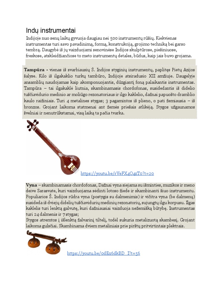 Instrumentai | PDF