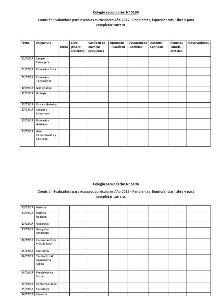 Planilla para Completar PMI | PDF