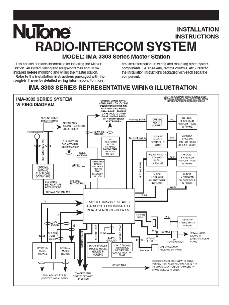 Radio-Intercom System: Installation Instructions | Download Free PDF ...