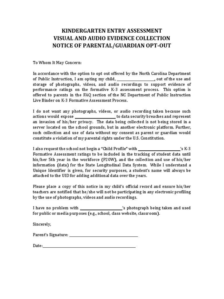 Opt Out Form - KEA | PDF