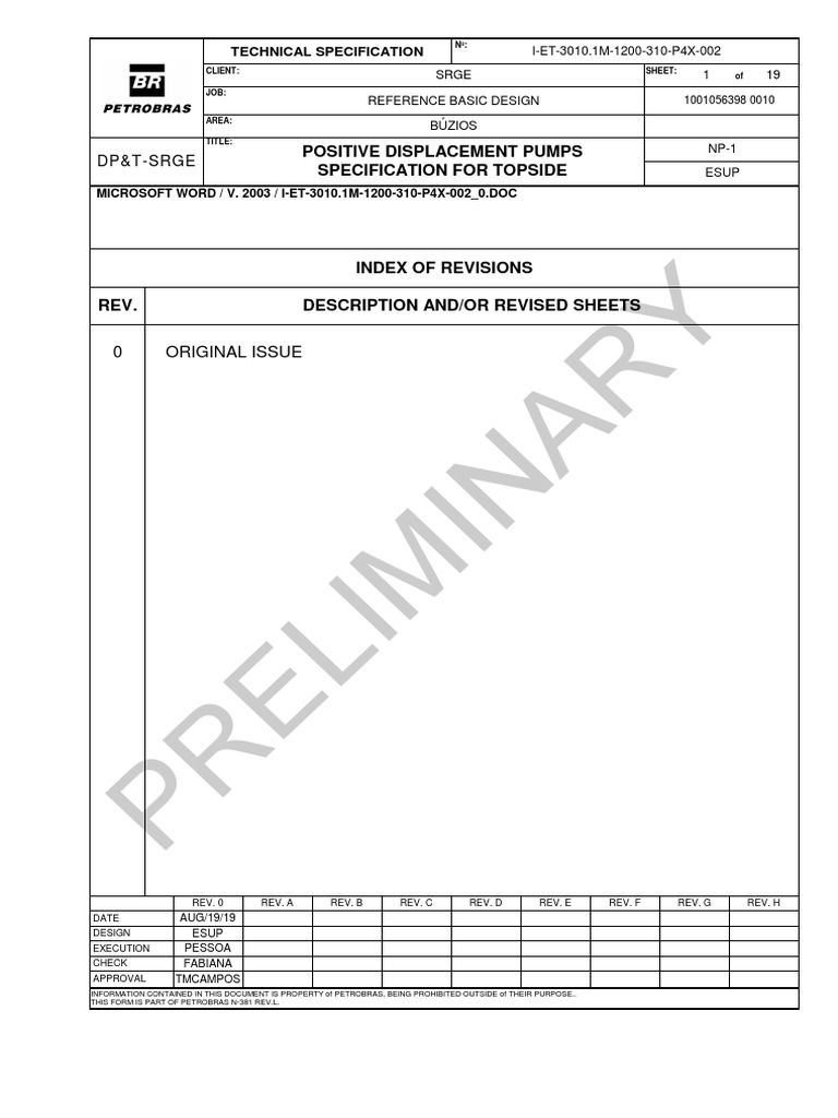 Api 674 DS | PDF | Pump | Specification (Technical Standard)