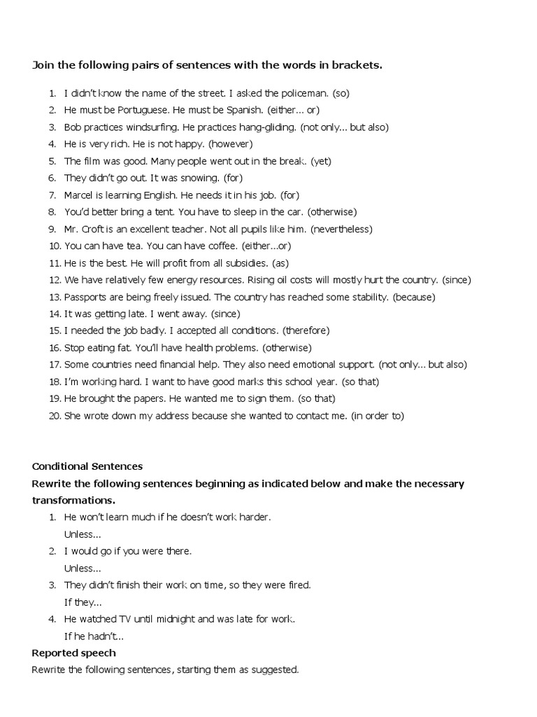 Rephrasing Exercises | PDF | Languages | Language Arts & Discipline