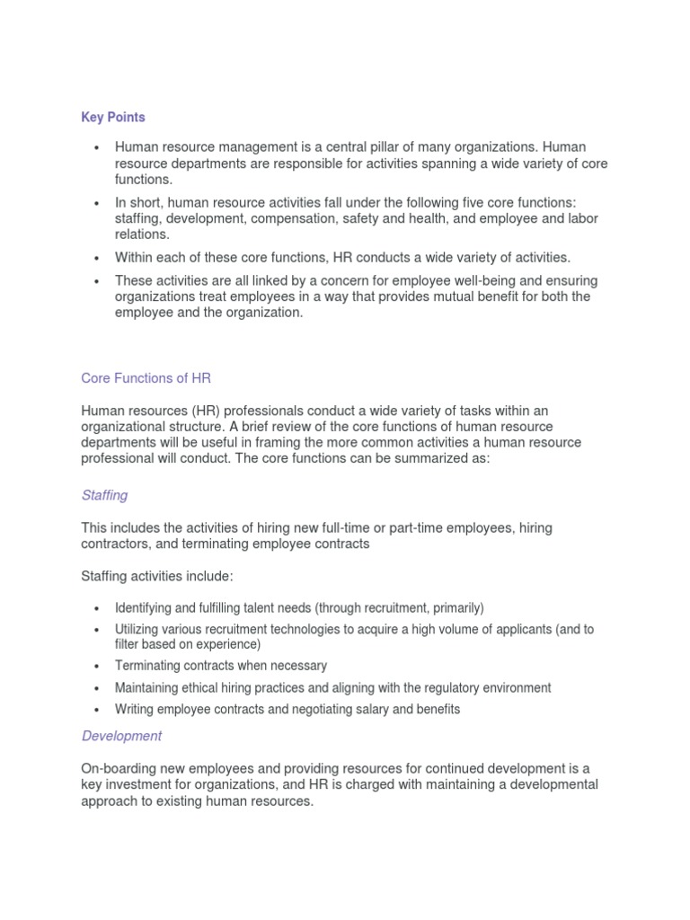 Core HR | PDF | Human Resource Management | Human Resources
