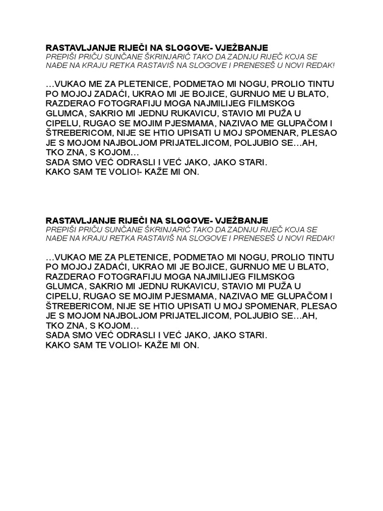 SLOGOVI DOCblizanka | PDF