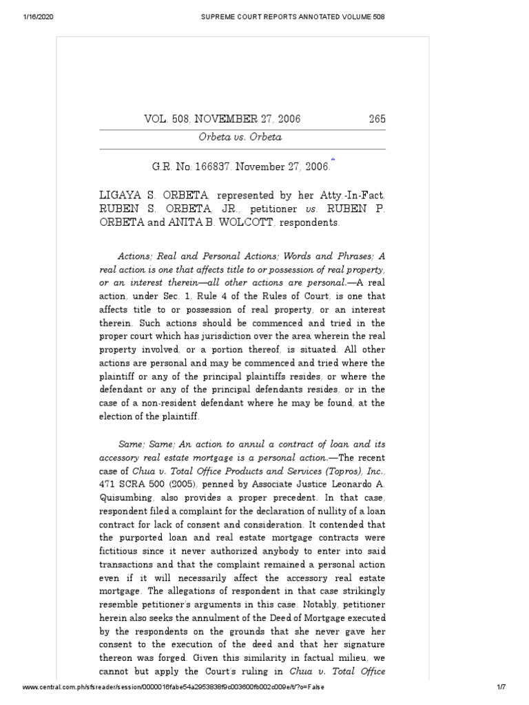005 Orbeta vs. Orbeta | PDF | Mortgage Law | Foreclosure