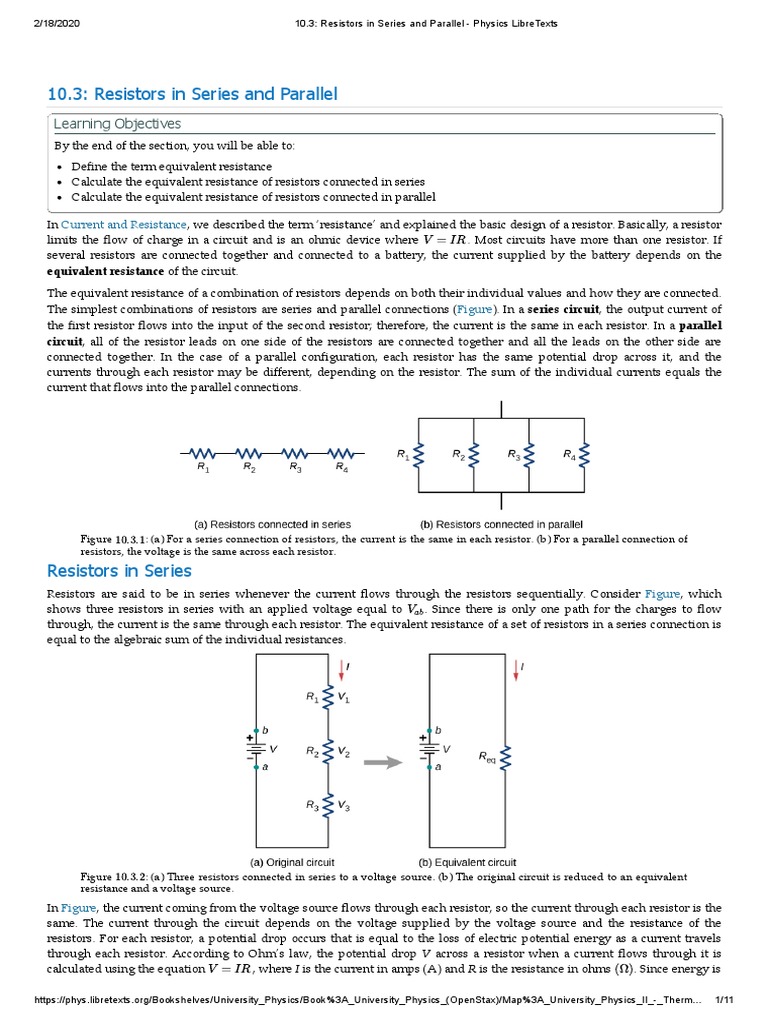 Resistors in Series and Parallel Explained | PDF | Series And Parallel ...