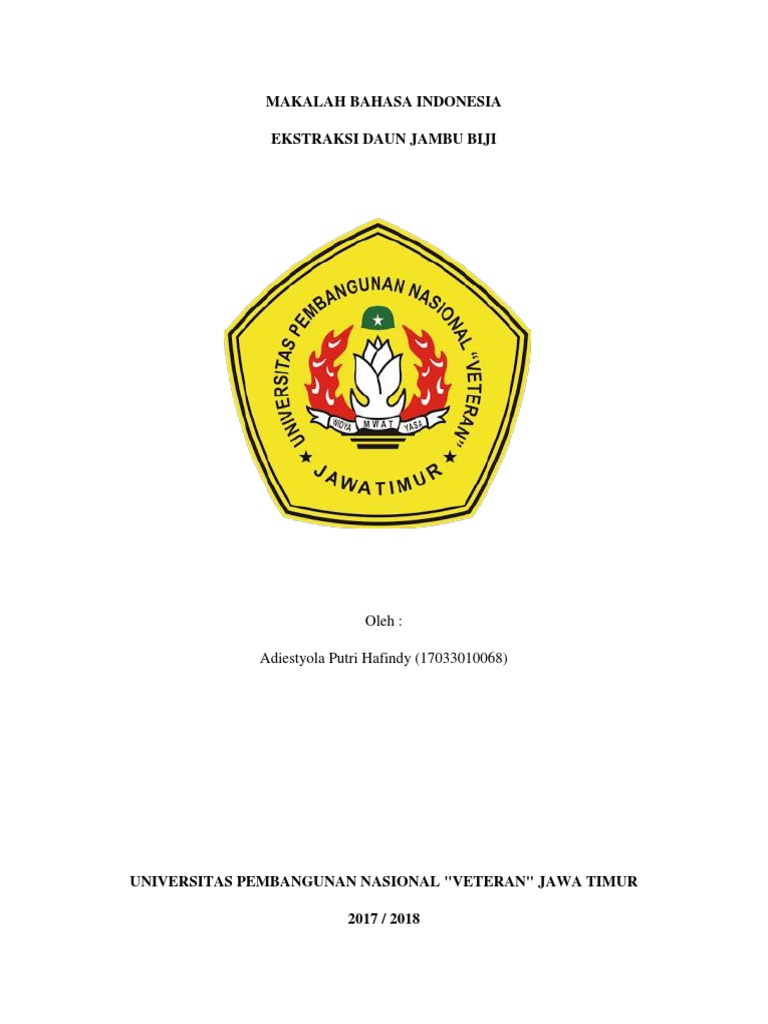 Makalah Ekstraksi Daun Jambu Biji | PDF