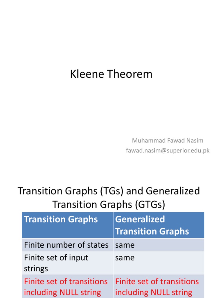 Kleen Theorem PDF | PDF | Formal Methods | Models Of Computation