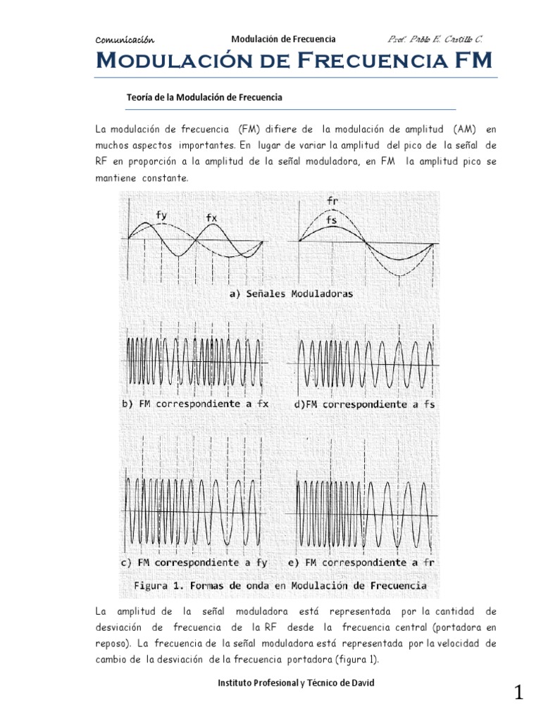 Modulacion de Frecuencia FM | PDF