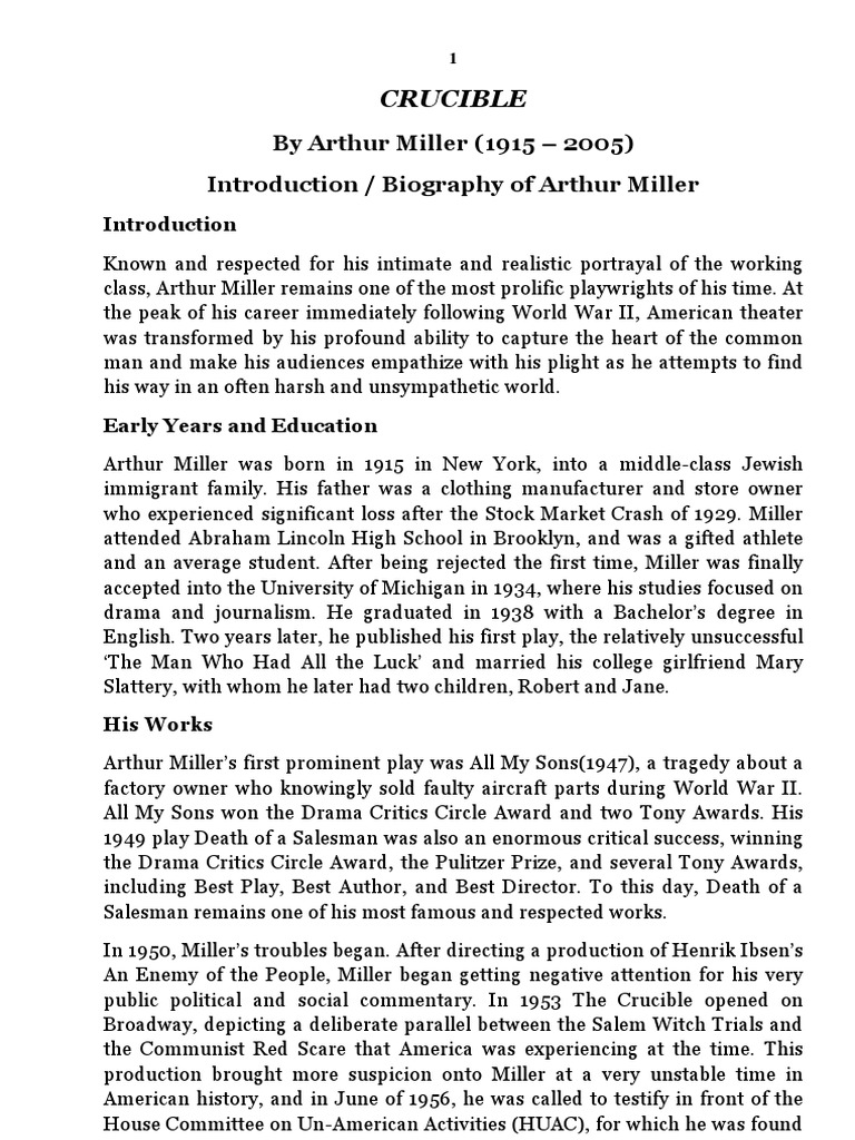 Proctor's Redemption in The Crucible | PDF