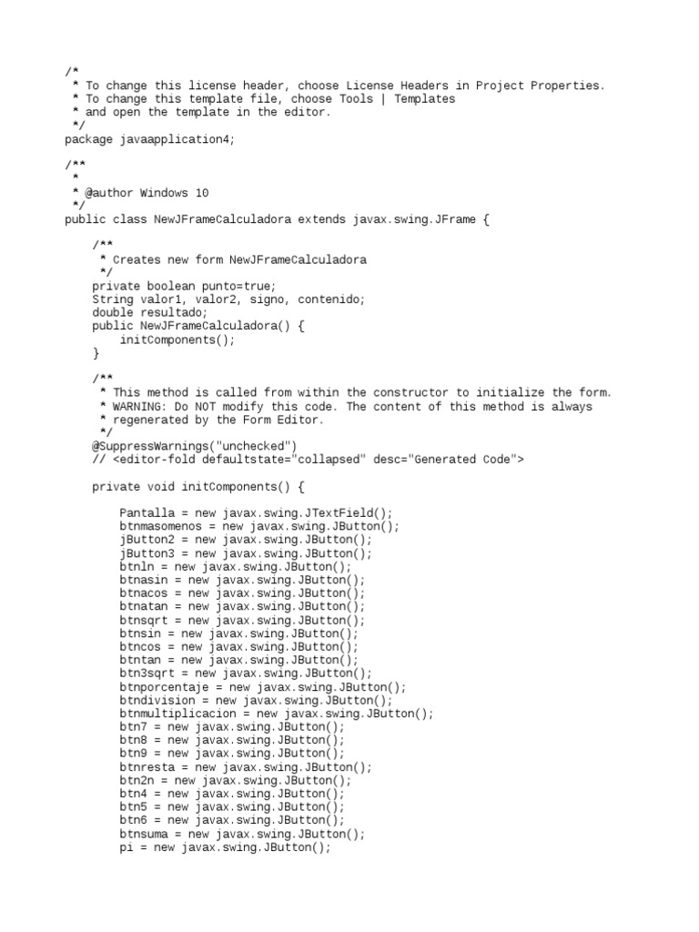 Interfaz Calculadora | PDF | Computing Platforms | Programming Paradigms