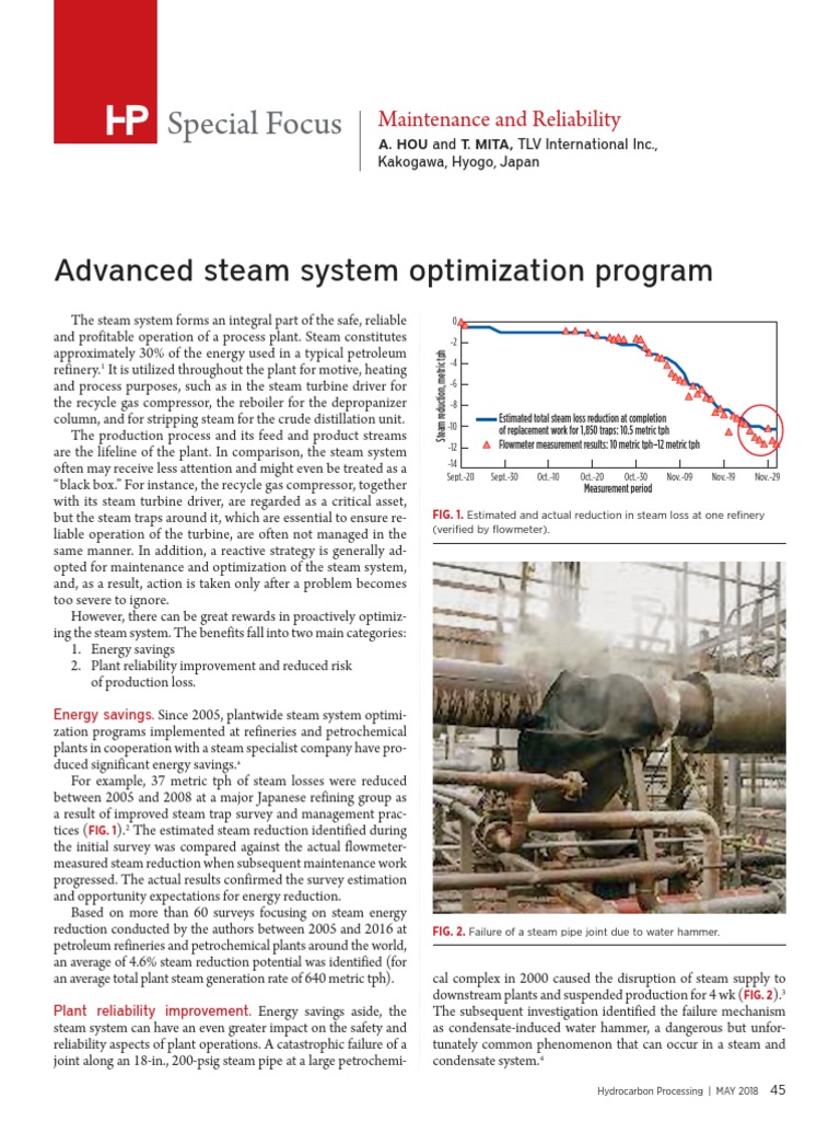 Advanced Steam System Optimization Program PDF | PDF | Steam | Risk