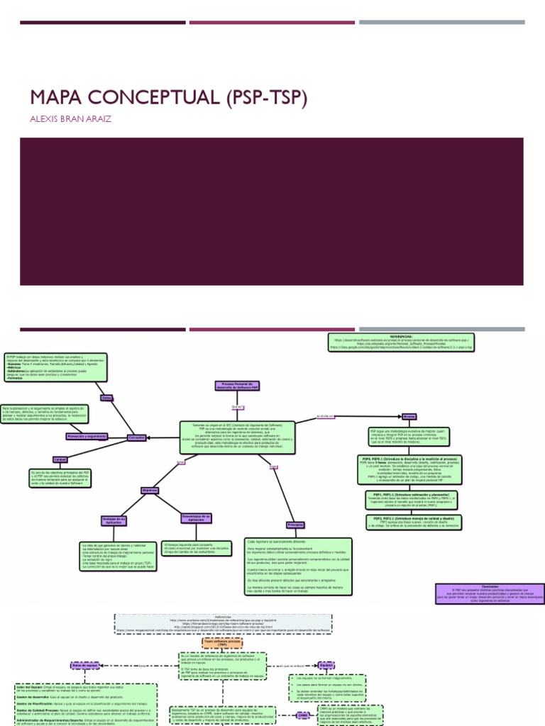 Mapa Conceptual (PSP-TSP) | PDF