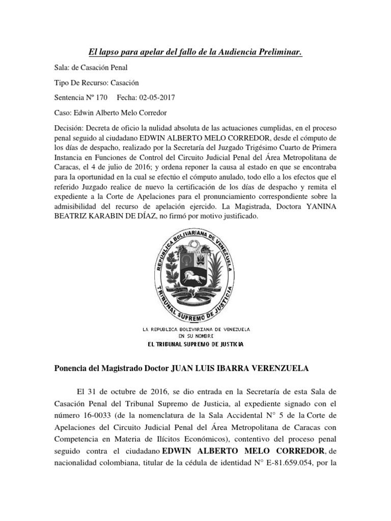 Jurisprudencia de Apelación de Sentencia Definitiva (Derecho Procesal Penal II) | PDF ...