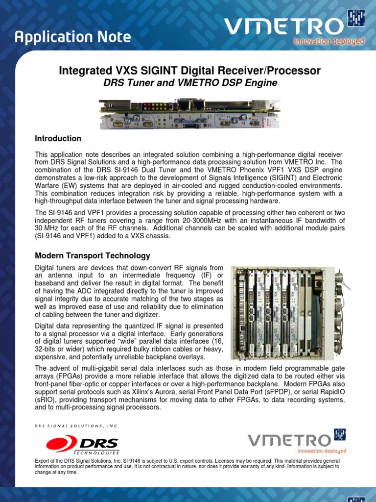 Drs Sigint Application Note | PDF | Field Programmable Gate Array ...