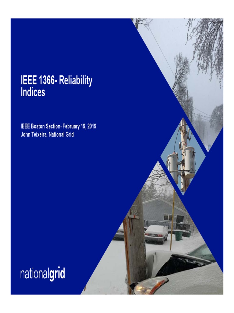 IEEE 1366 Reliability Indices Explained | PDF | Electric Power ...