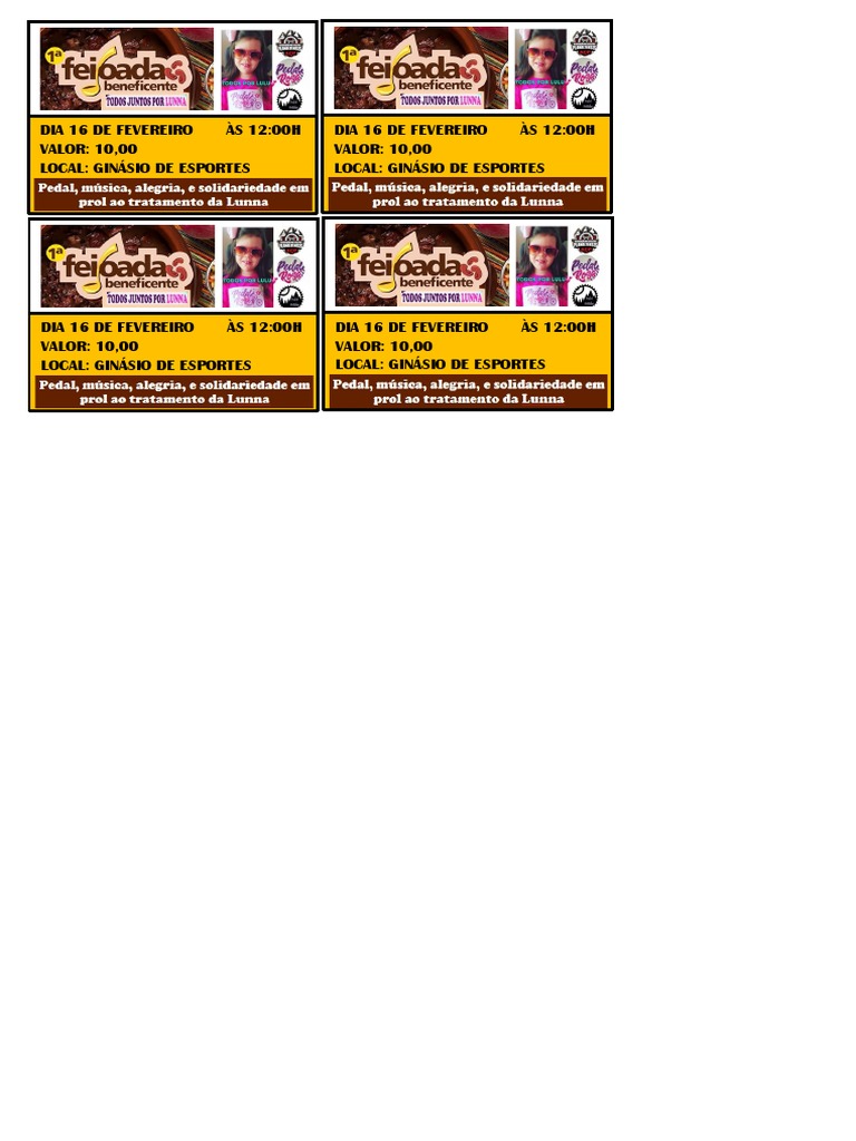 Ficha Da Feijoada | PDF