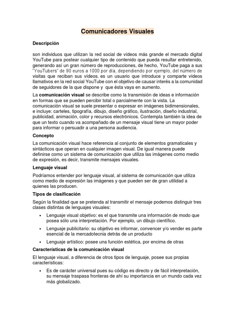 Comunicadores Visuales | PDF | Imagen | Comunicación