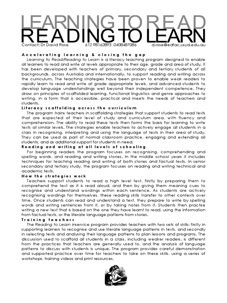 L2W R2L | PDF | Reading Comprehension | Literacy