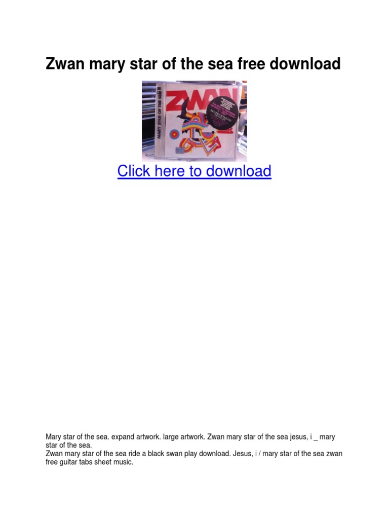 Zwan Mary Star of The Sea | PDF | Alternative Rock | Rock Music