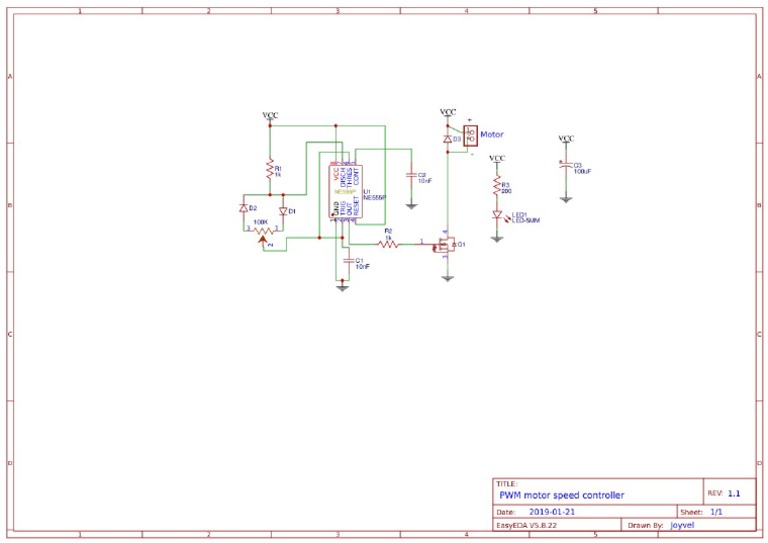 Diagrama Control de Motor Por PWM | PDF
