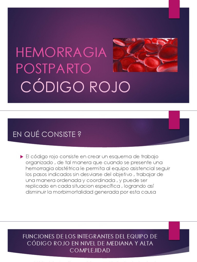 Manejo de Hemorragia Postparto | PDF | Parto | Salud pública
