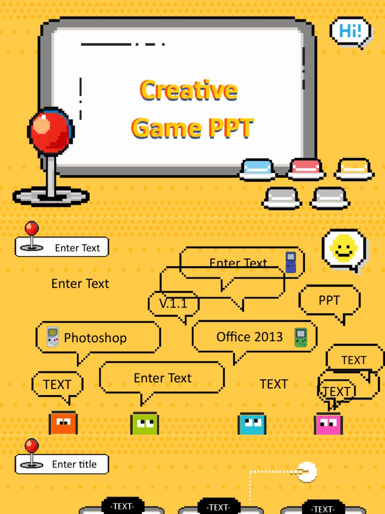 Creative Game PowerPoint Template | PDF | Teaching Methods & Materials