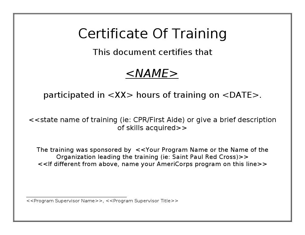 Training Completion Certificate | PDF