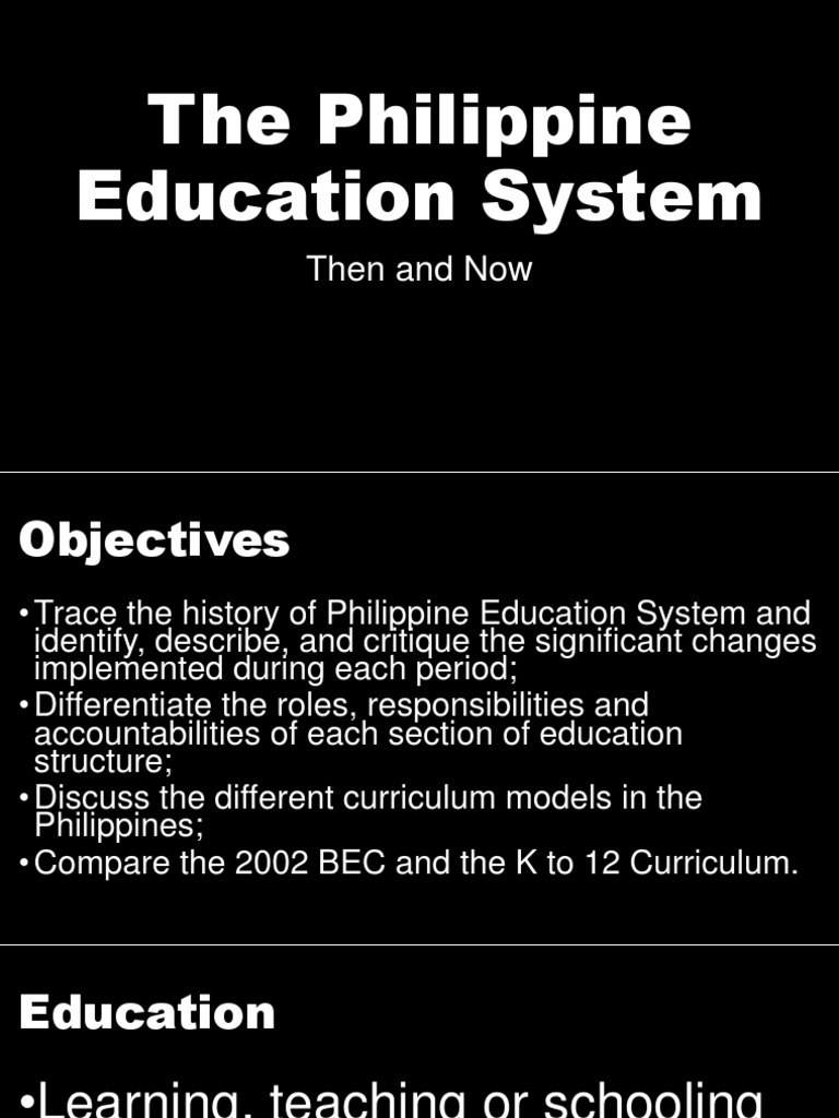 The Philippine Education System Notes | Download Free PDF | Literacy ...