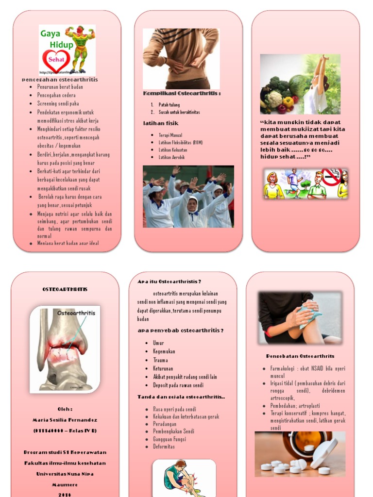 Leaflet Osteoarthritis Print Pdf