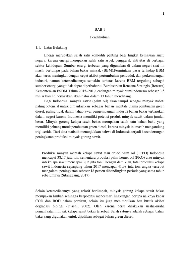BAB 1 Green Diesel Fix | PDF