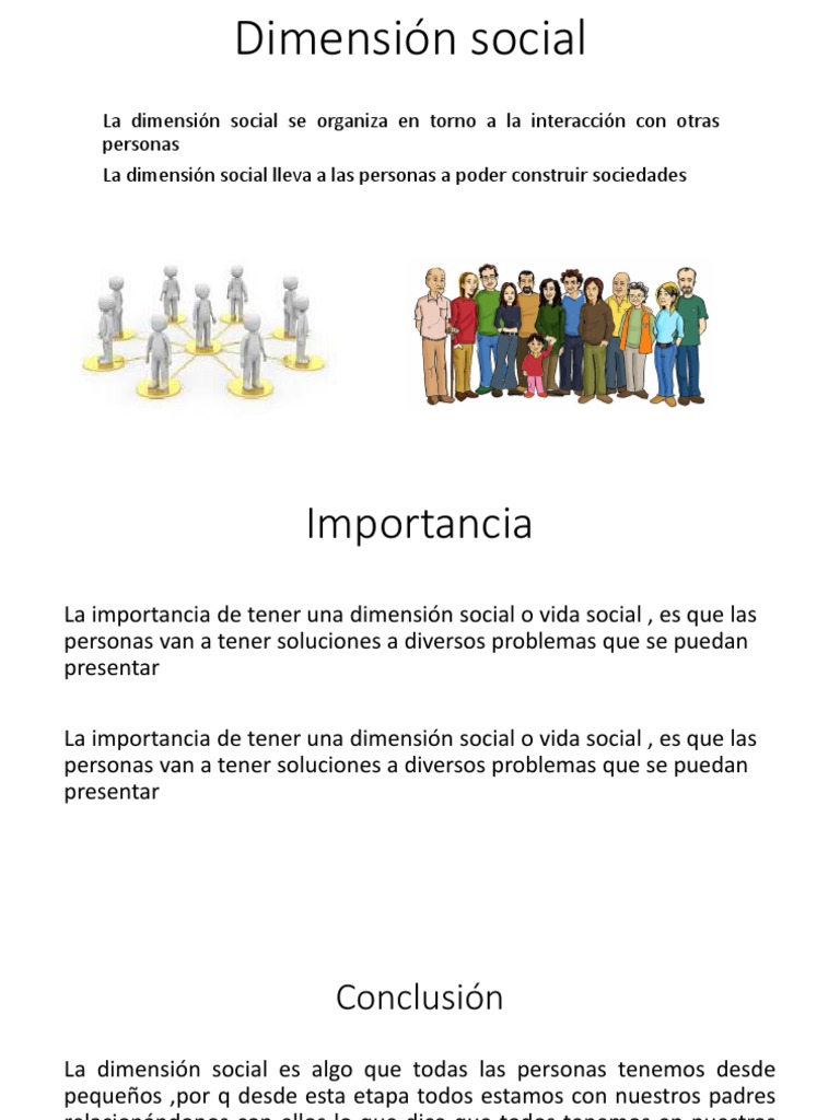 Importancia de la Dimensión Social | PDF | Ciencias sociales
