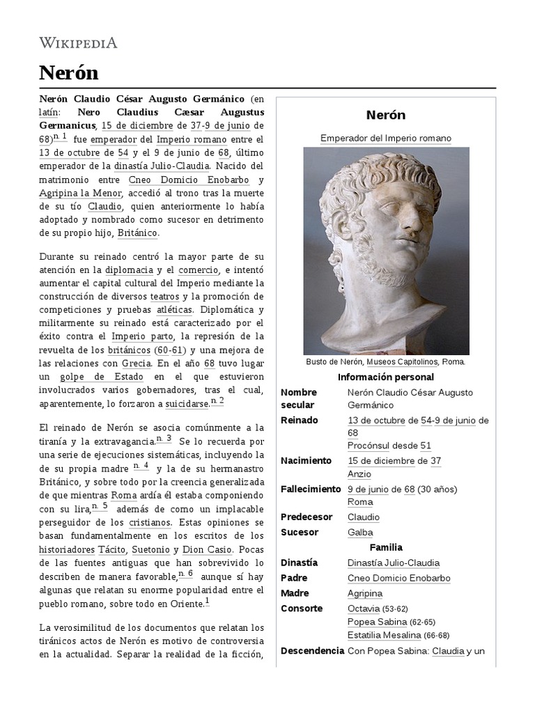 Nerón PDF | PDF | Nerón | Claudio