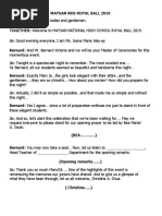 Program Script Sample For Birthday | PDF