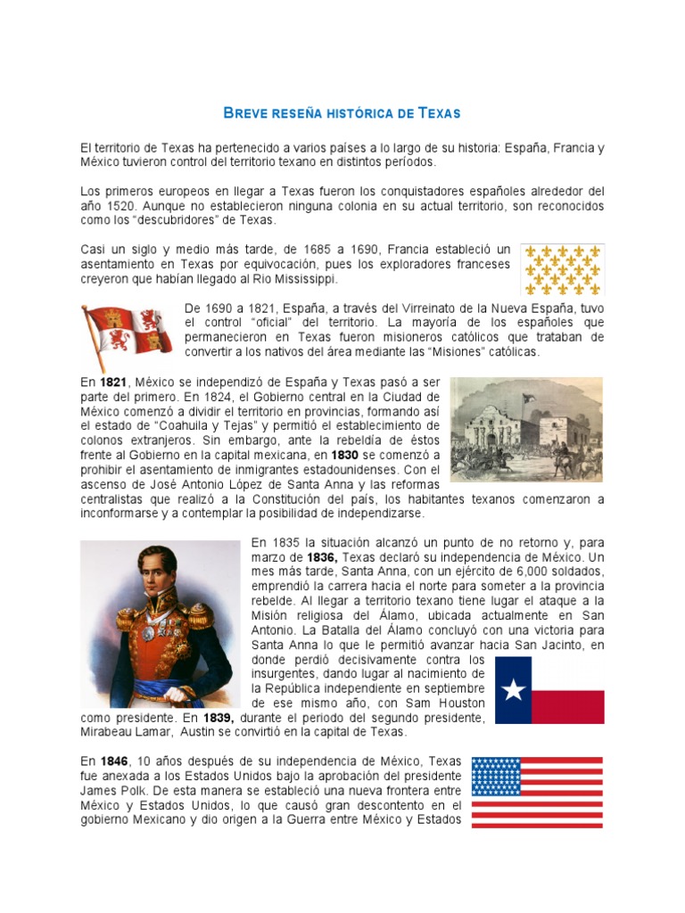 Eve Resea Histrica de Texas | PDF | Texas | México