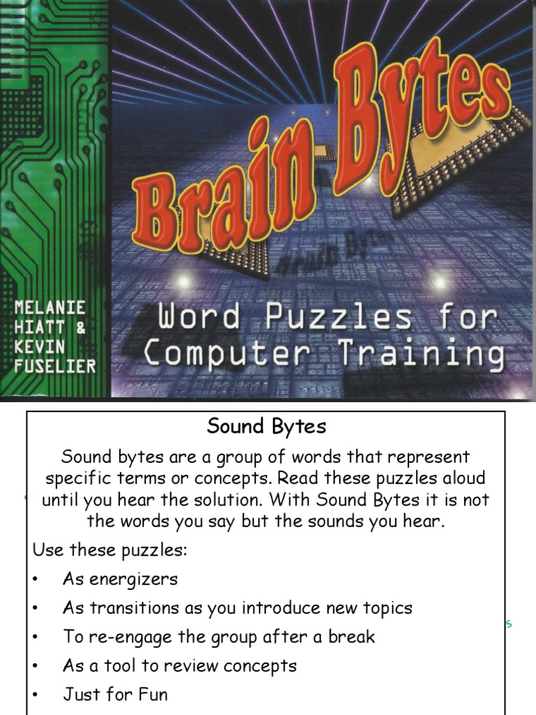 Brain Bytes Brain Teasersand Brain Breaksfor Technologyand Computer ...