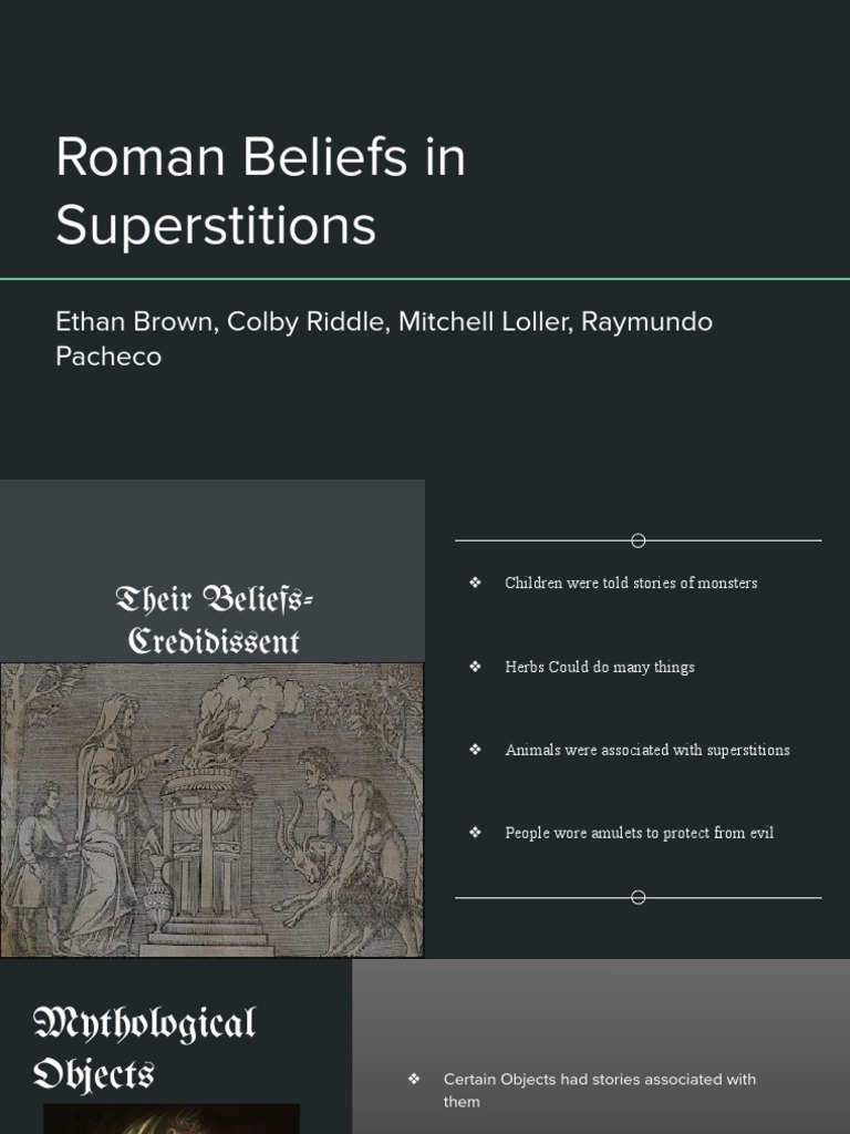 Roman Beliefs in Superstition | Download Free PDF | Greek Mythology ...