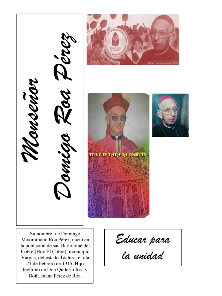 Monseñor Domingo Roa Perez | PDF | obispo | Organizaciones cristianas