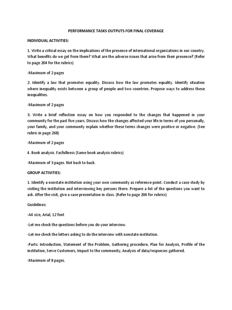 Final Projects in UCSP | PDF | Essays