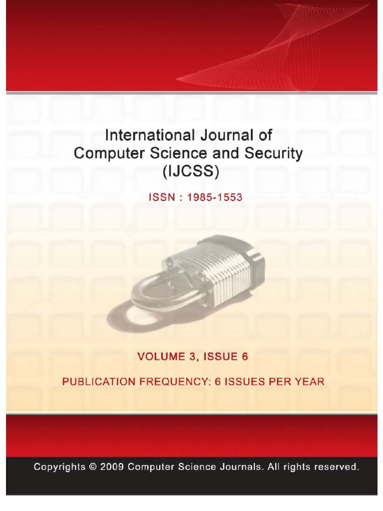 International Journal of Computer Science and Security (IJCSS), Volume ...