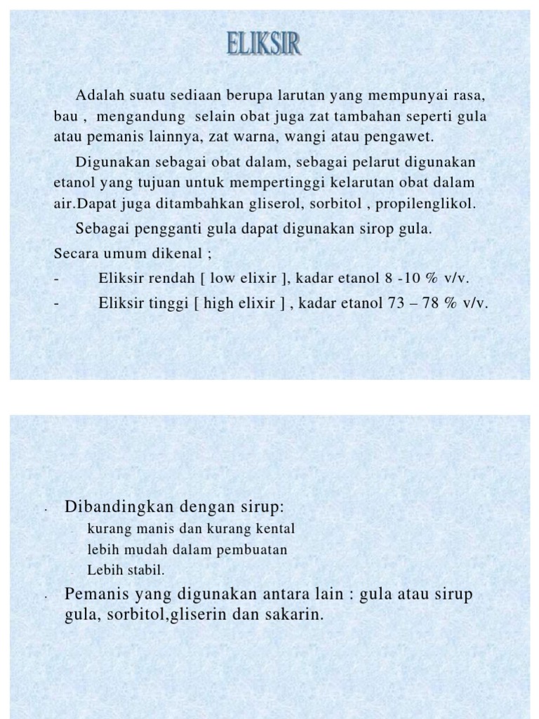 Fungsi Etanol dalam Pembuatan Eliksir | PDF