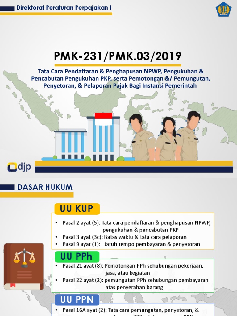 Sosialisasi PMK 231 NPWP, PKP, Pemungut Bagi Instansi Pemerintah | PDF